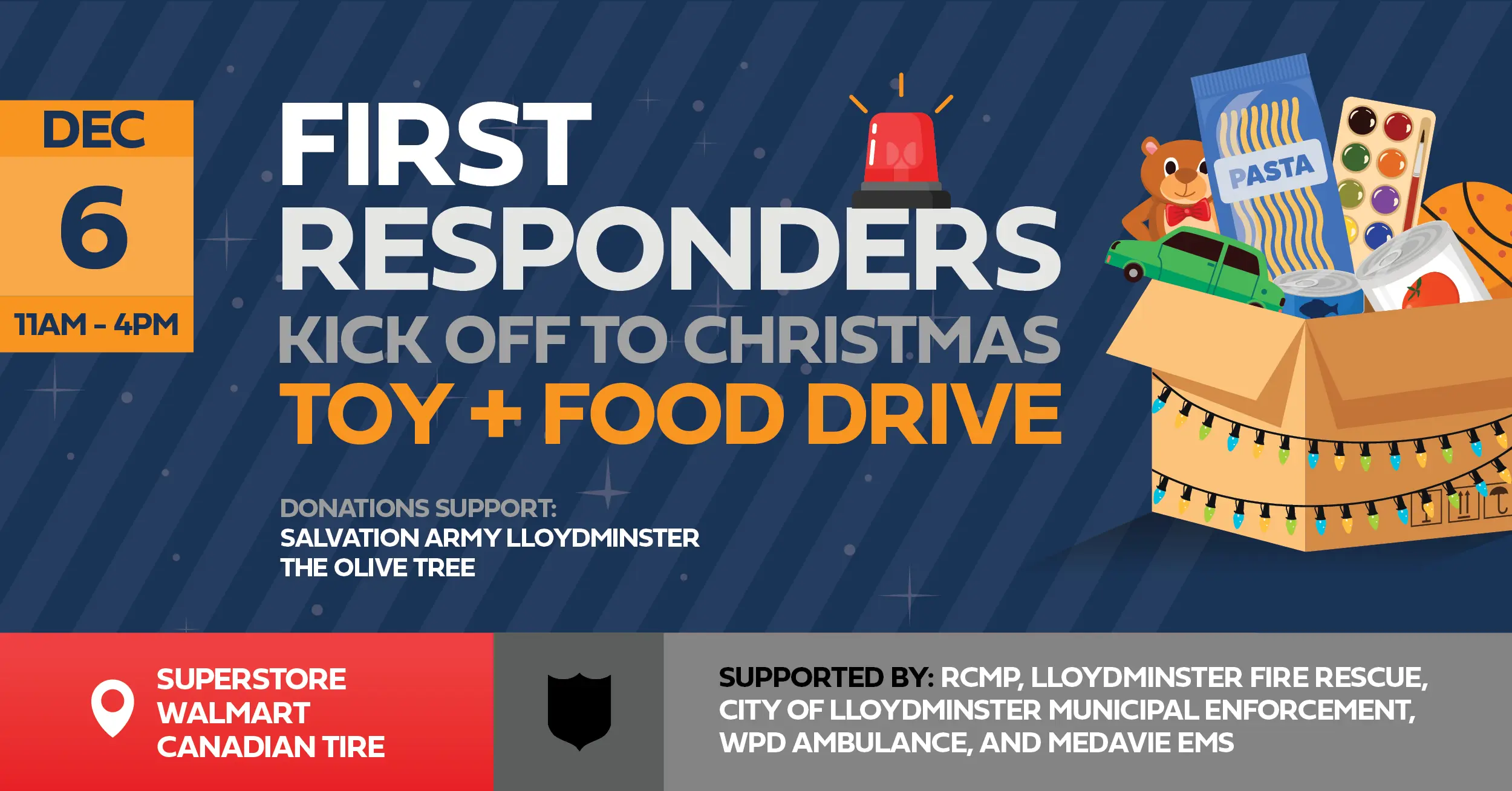 First Responders Kickoff to Christmas Food and Toy Drive set for ...